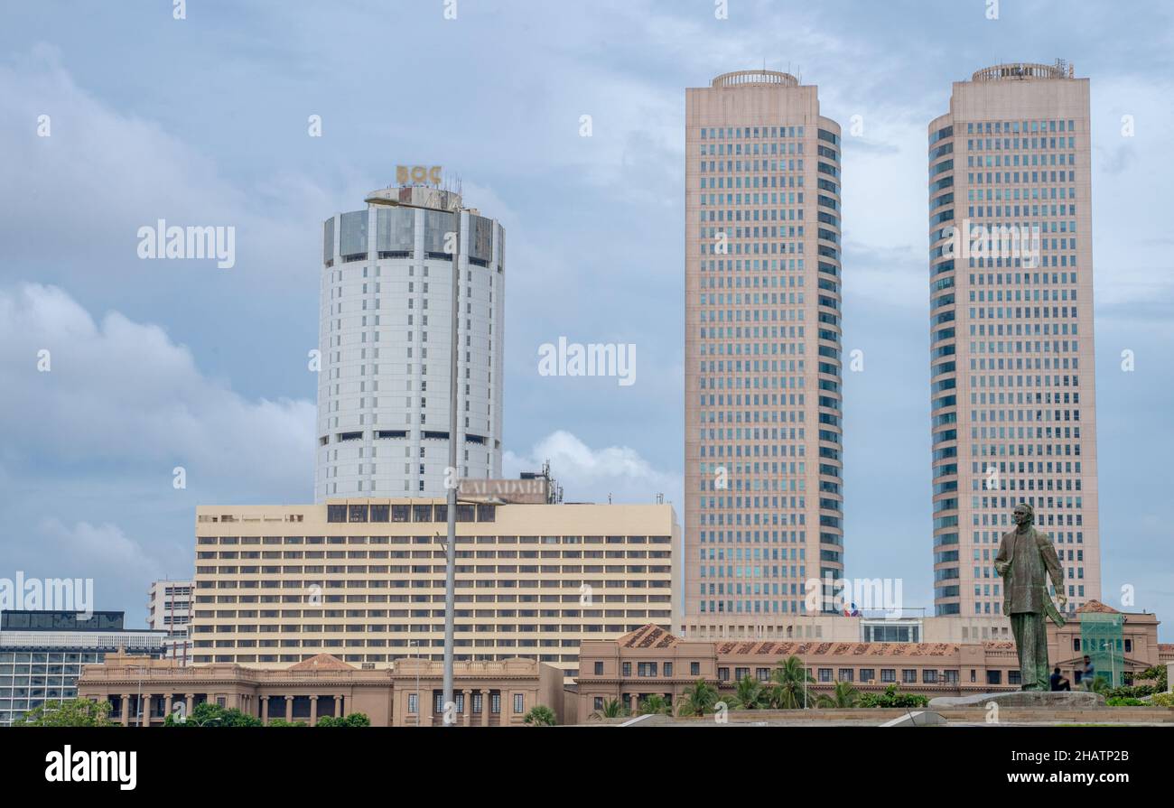 Colombo, Srilanka- 08 December 2021 : Beautiful Colombo city building ...