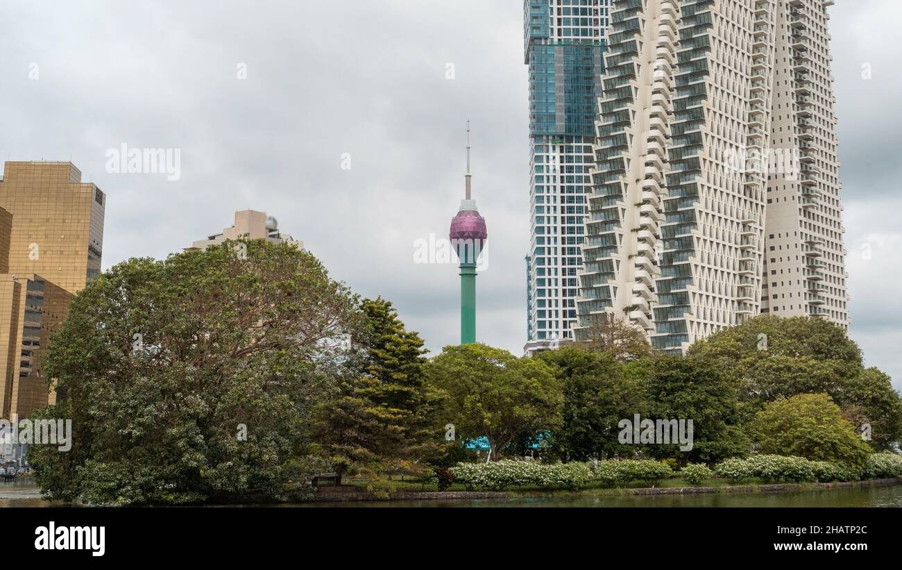 Colombo, Srilanka- 08 December 2021 : Beautiful Colombo city building ...