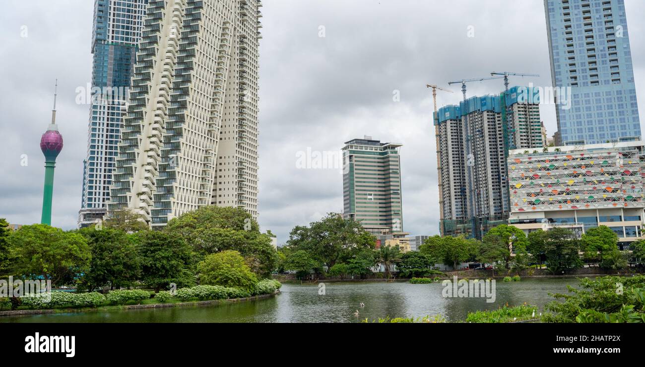 Colombo, Srilanka- 08 December 2021 : Beautiful Colombo city building ...