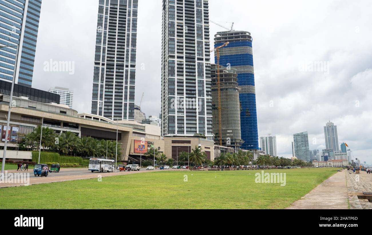 Colombo, Srilanka- 08 December 2021 : Beautiful Colombo city building ...