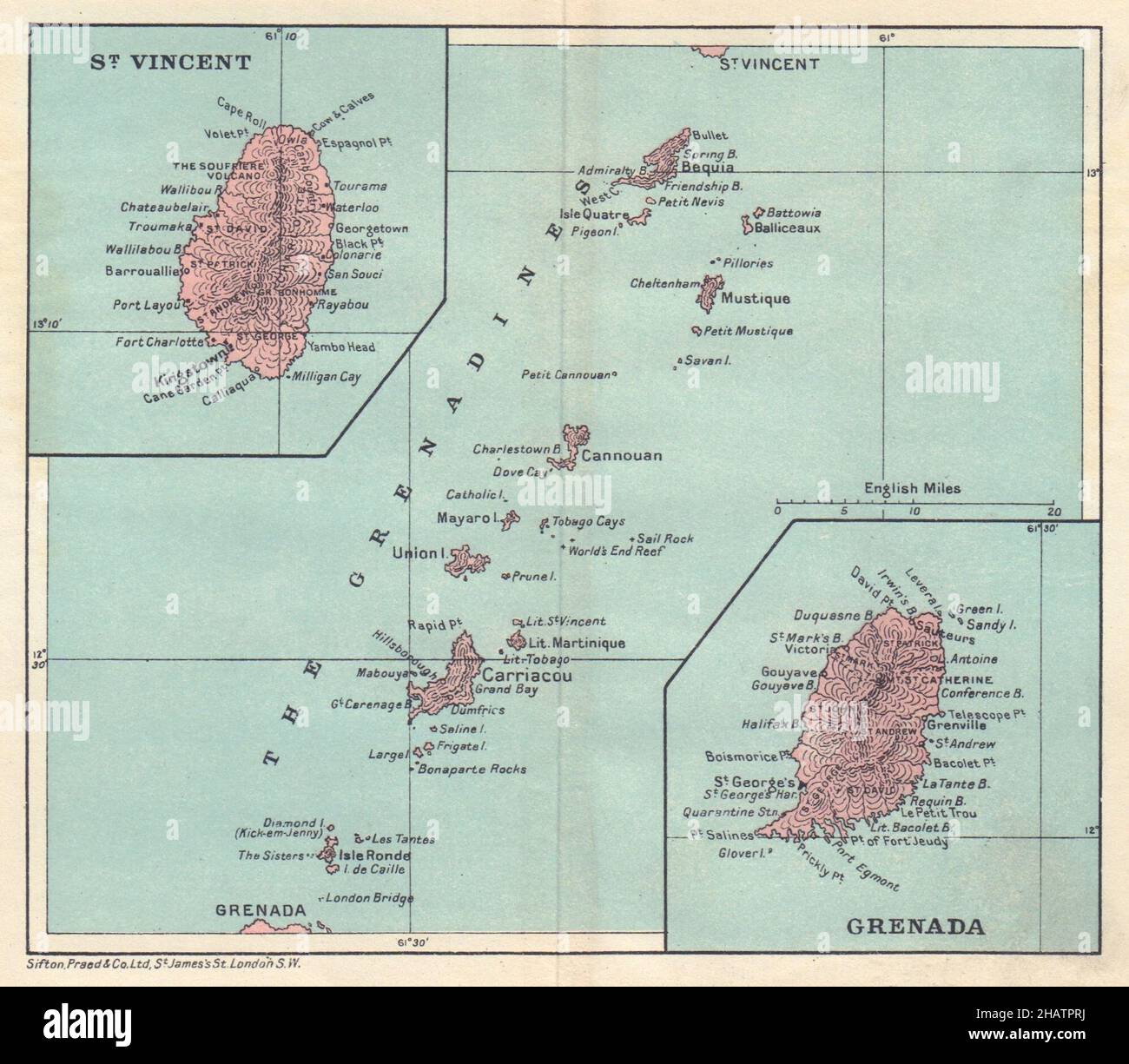 Grenada map hi-res stock photography and images - Alamy