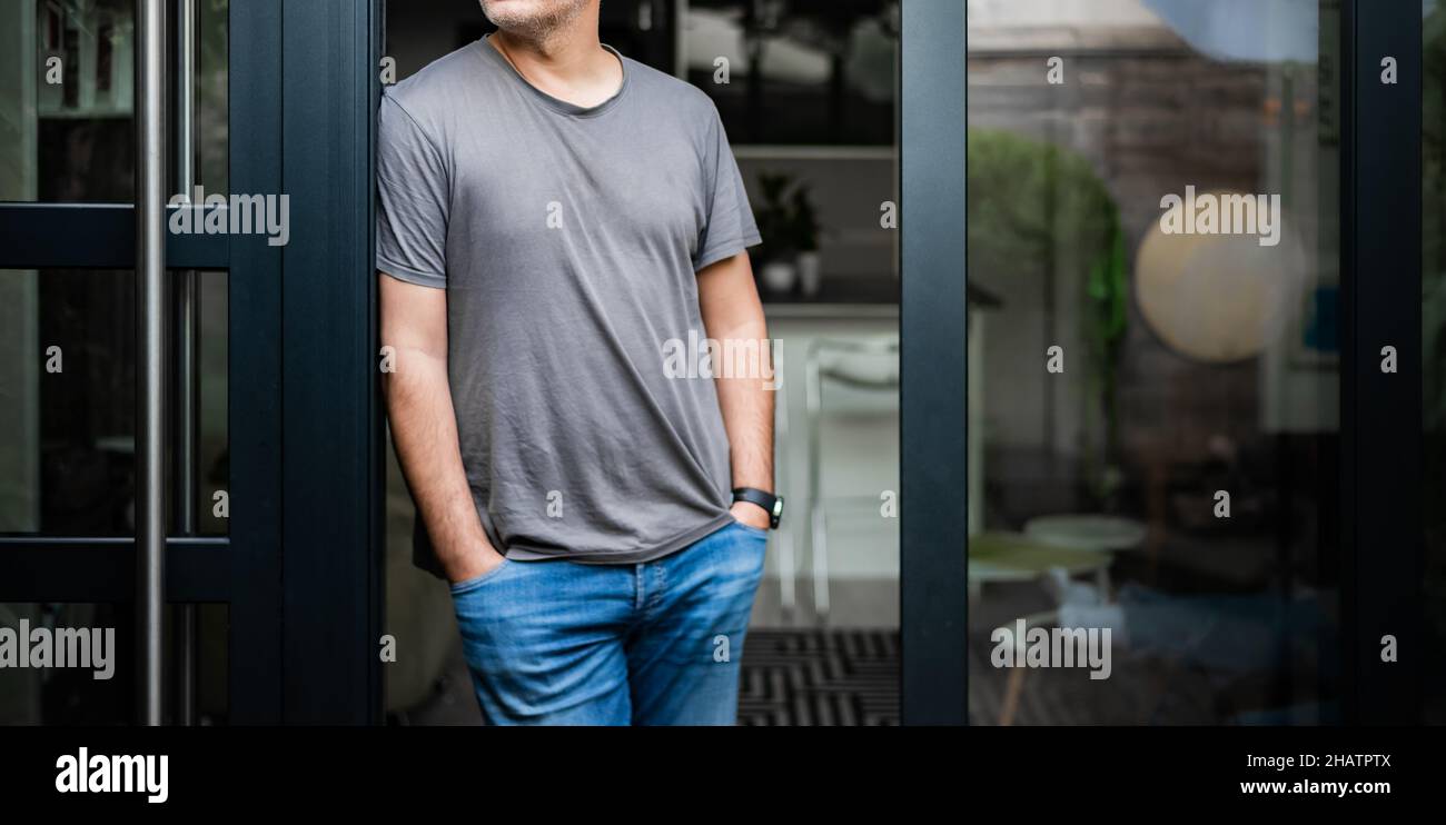 Headless man casual hi-res stock photography and images - Alamy