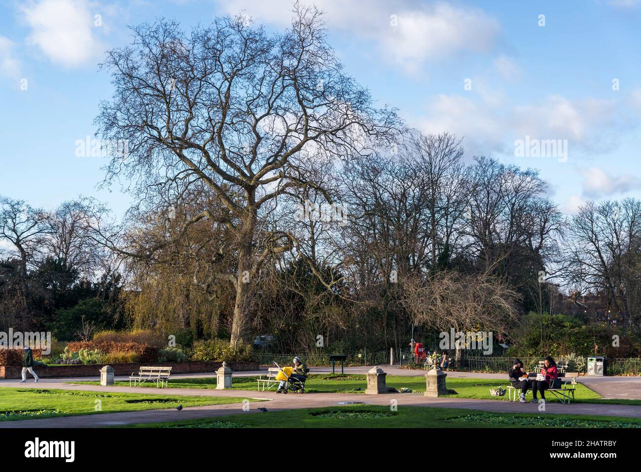 Lloyd Park next to William Morris Gallery, Walthamstow, London, England ...