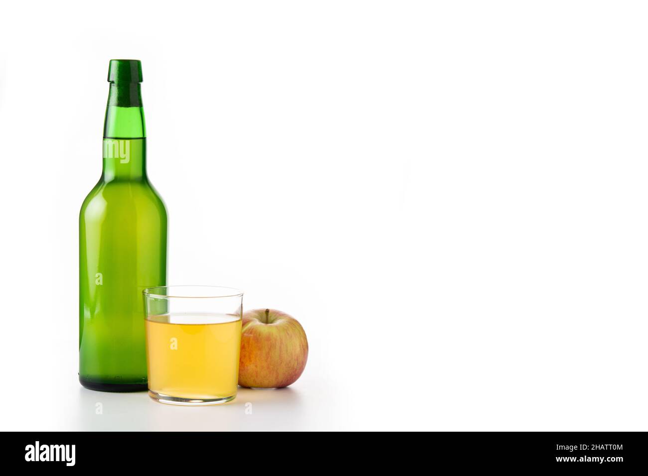 Apple cider drink isolated on white background Stock Photo - Alamy