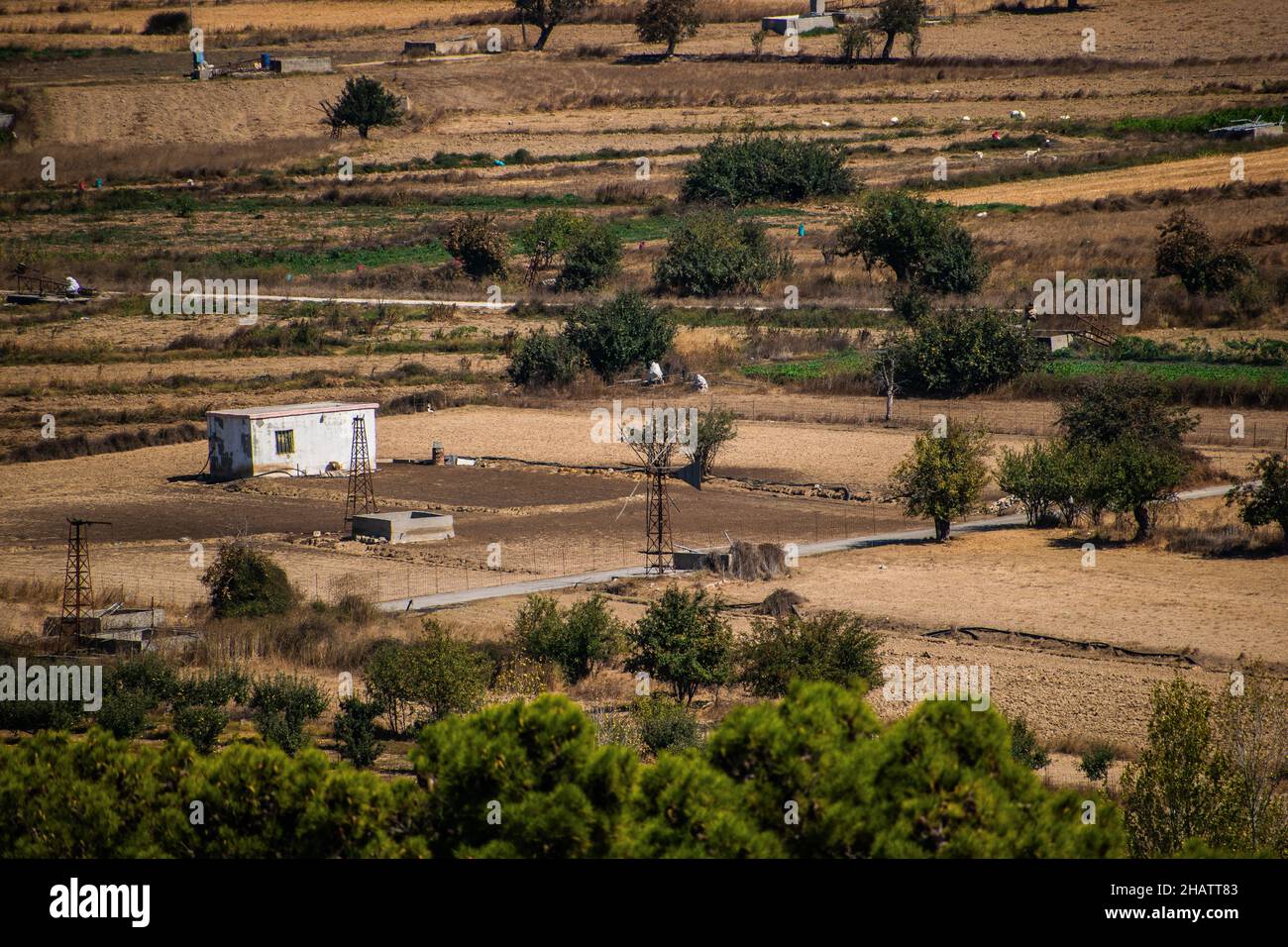 View to Lassithi plateau in Crete, Greece Stock Photo - Alamy