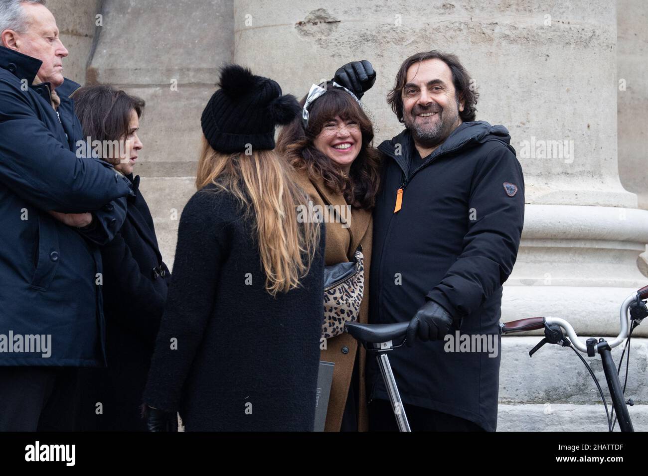 Paris, France, 15/12/2021, Andre Manoukian and Elsa Wolinski during the ...