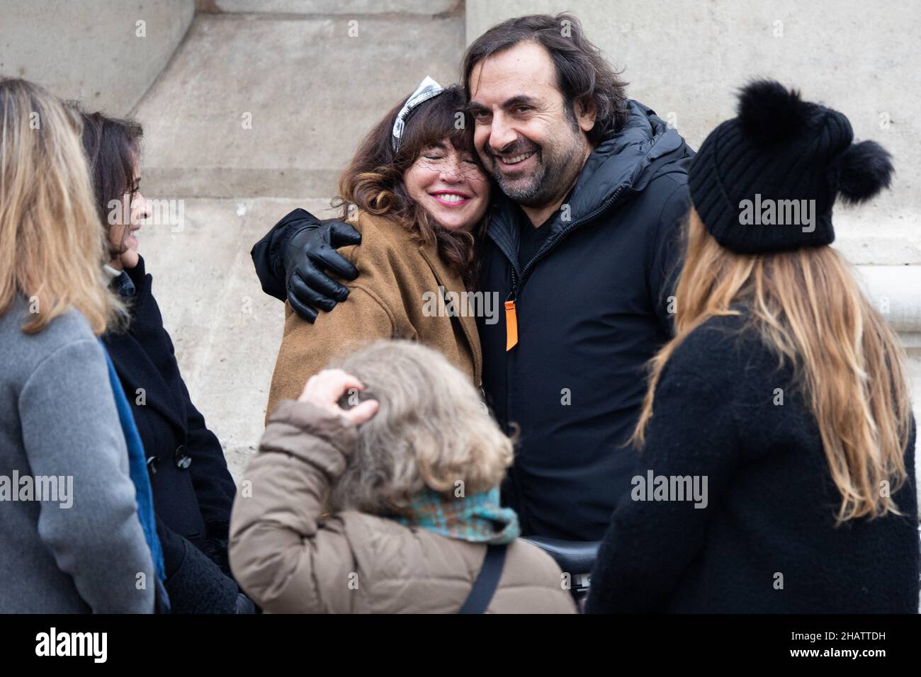 Paris, France, 15/12/2021, Andre Manoukian and Elsa Wolinski during the ...