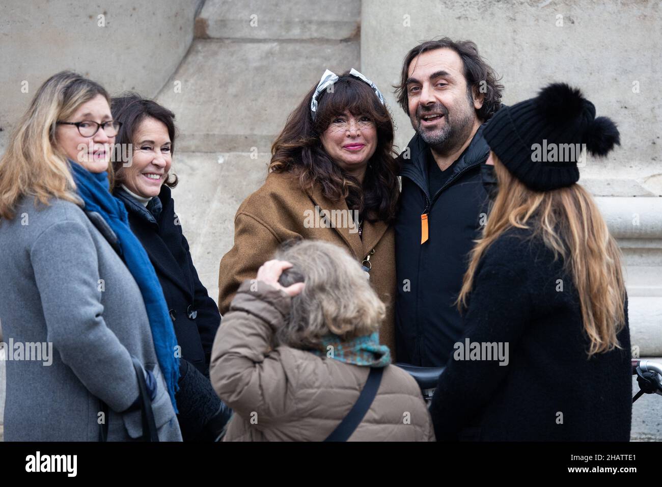 Paris, France, 15/12/2021, Andre Manoukian and Elsa Wolinski during the ...
