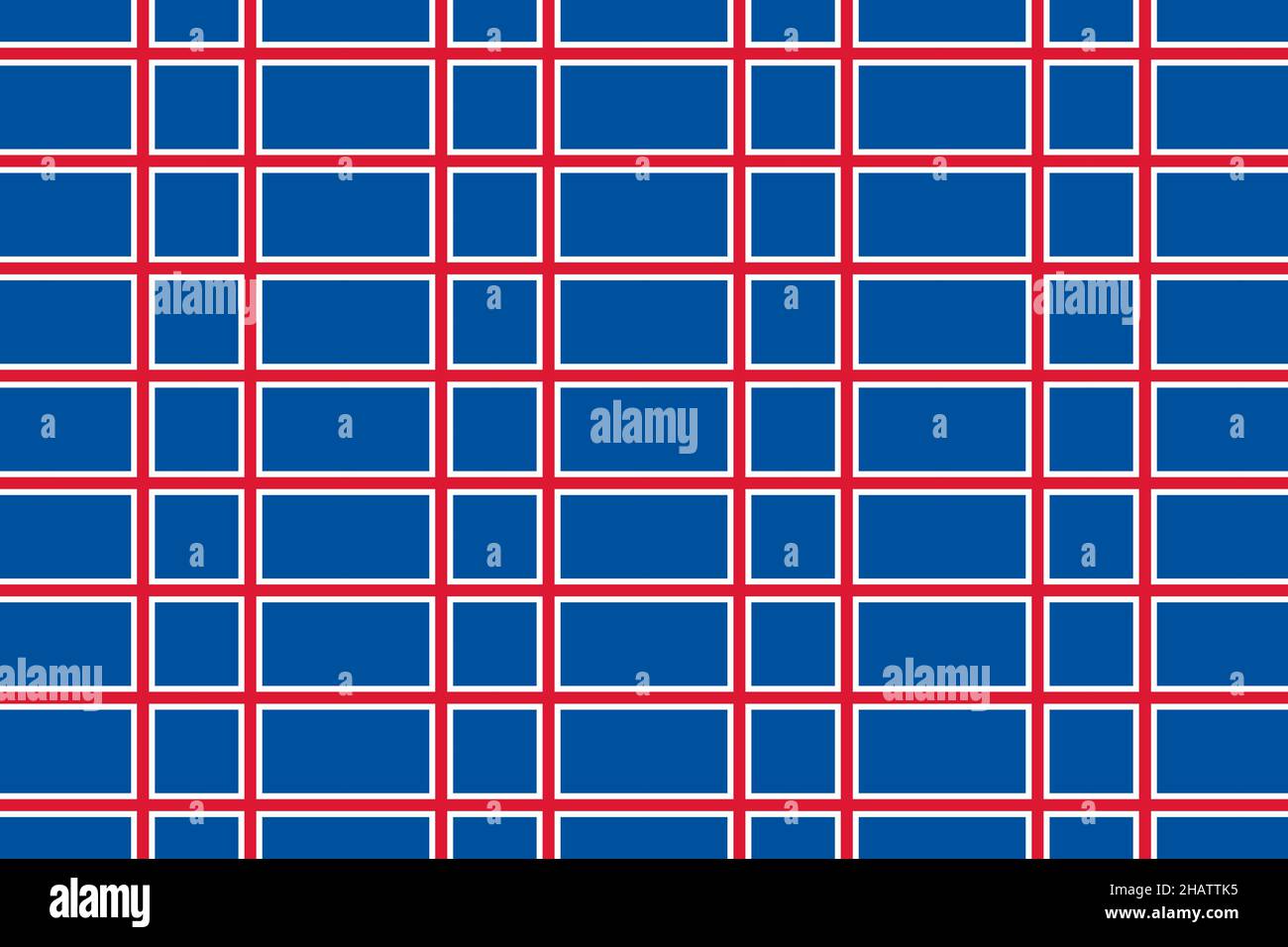 Geometric pattern in the colors of the national flag of Iceland. The ...
