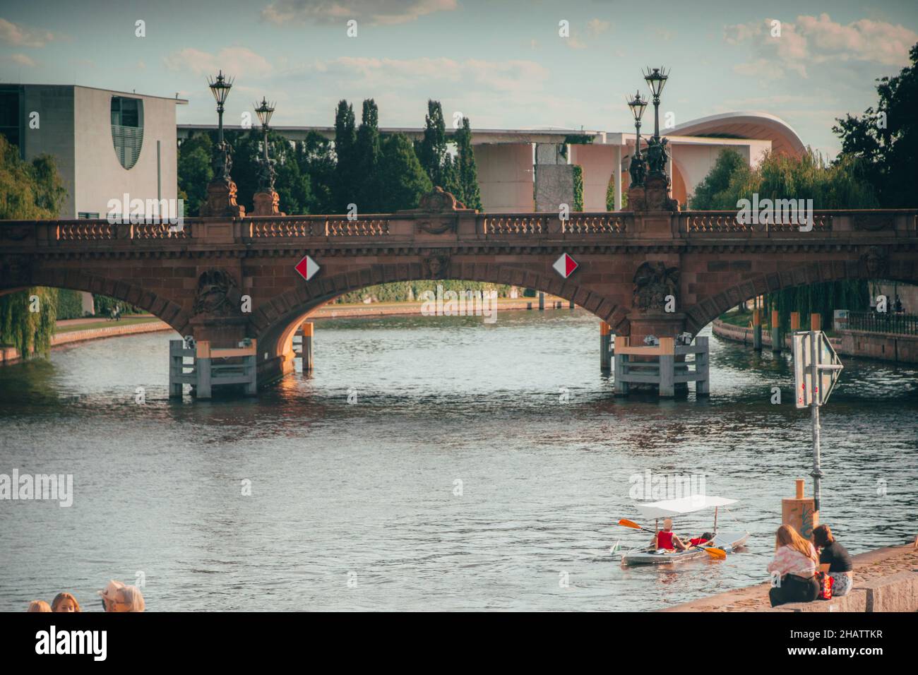 Moltke Bridge over the Spree River in Berlin in Germany Stock Photo - Alamy