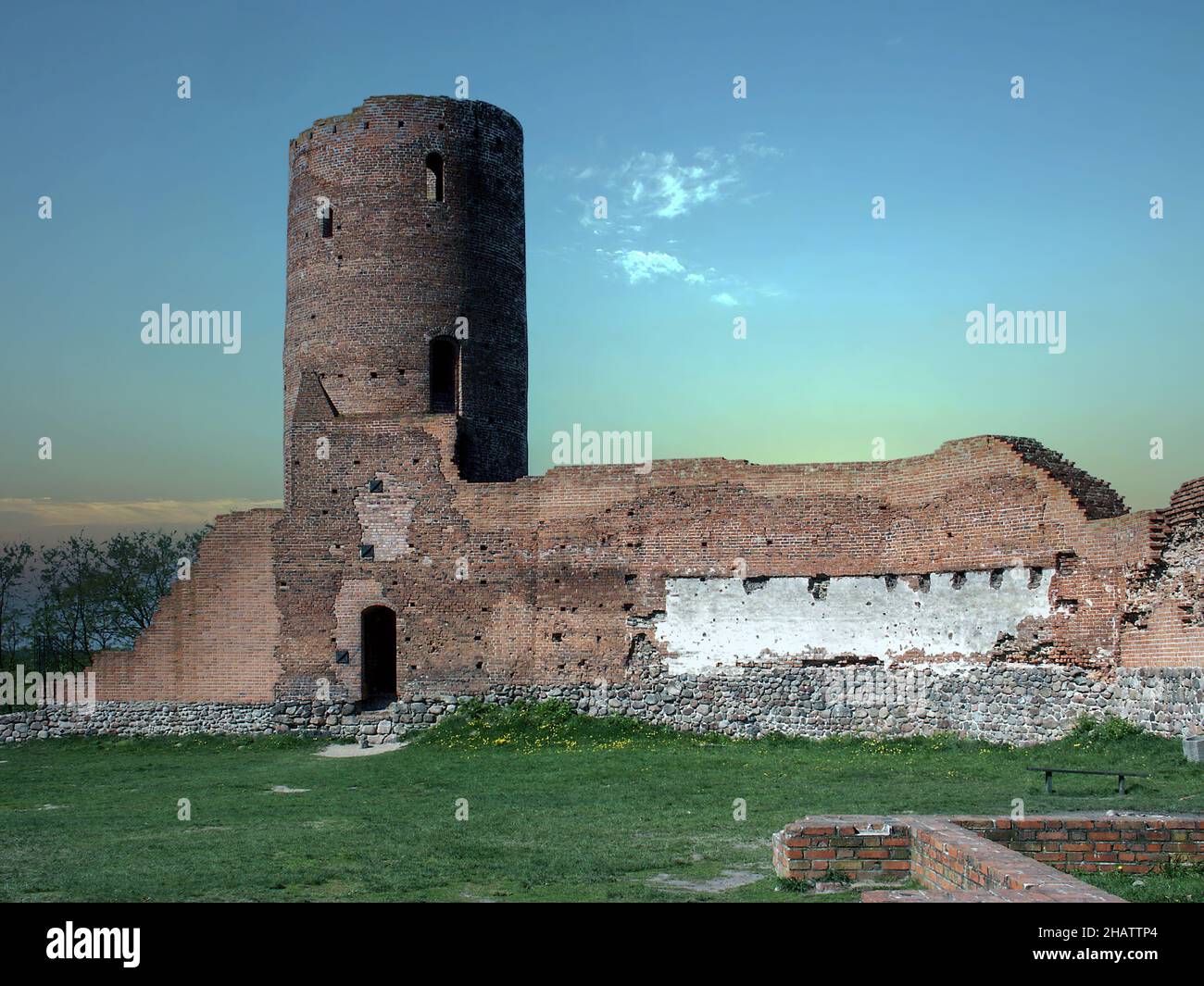 : Ruins of The Czersk castle, Polish castles and palaces, Poland Stock ...