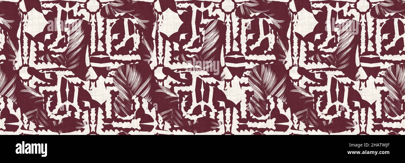 Seamless two tone hand drawn brushed effect pattern border swatch Stock ...