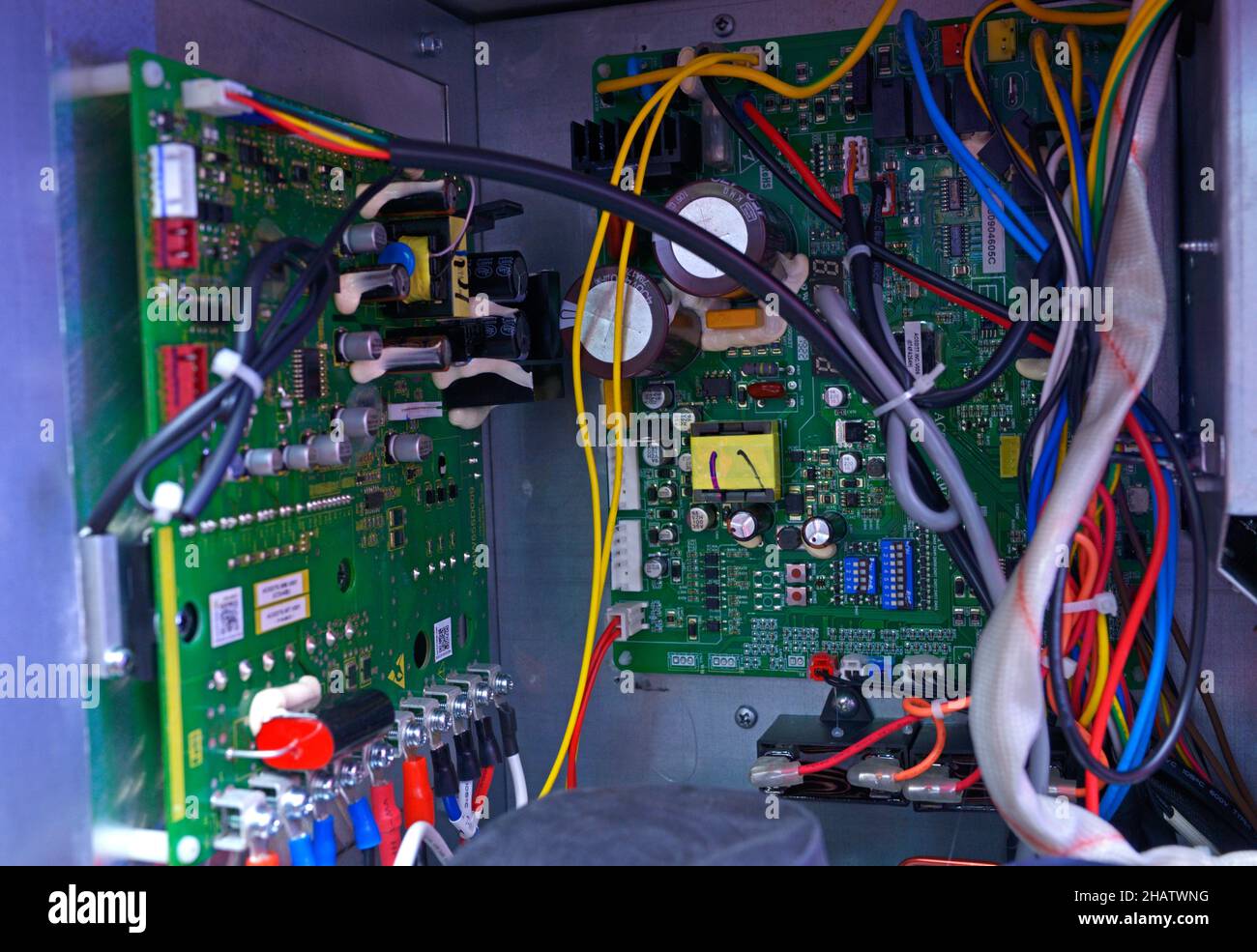 Electronic control unit of modern air conditioner disassembled ...