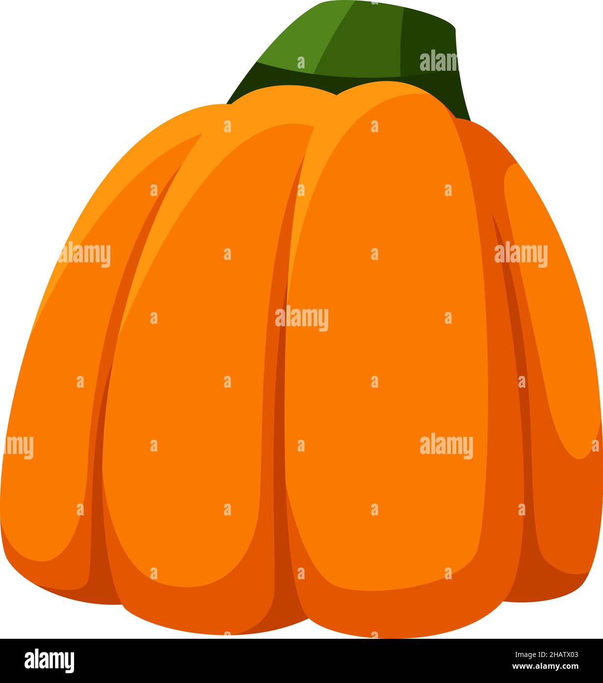 Cartoon pumpkin. Thanksgiving orange symbol, fall squash element Stock ...