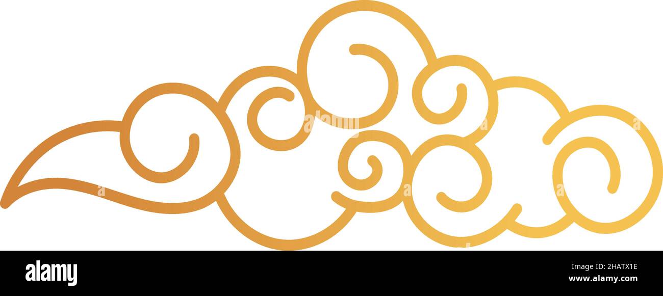 Cloud shape in traditional Stock Vector Images - Alamy