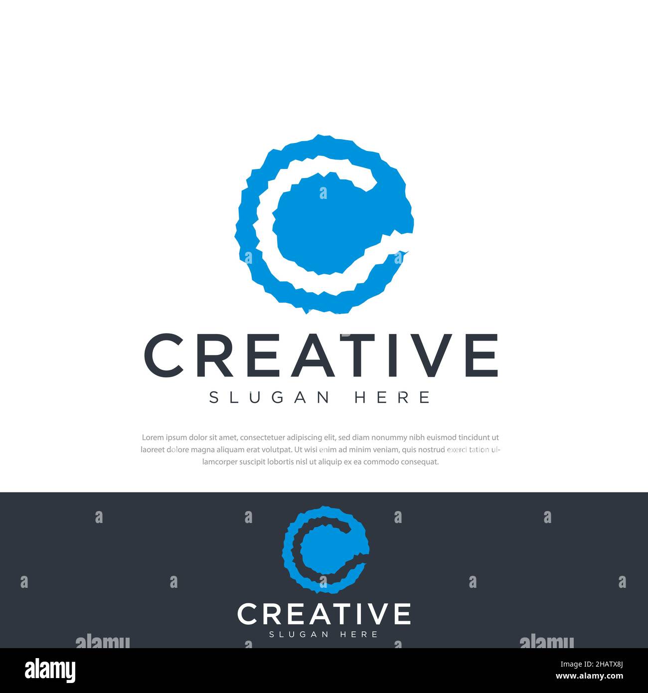 Abstract blue C logo, symbol, latter c icon, design template Stock ...