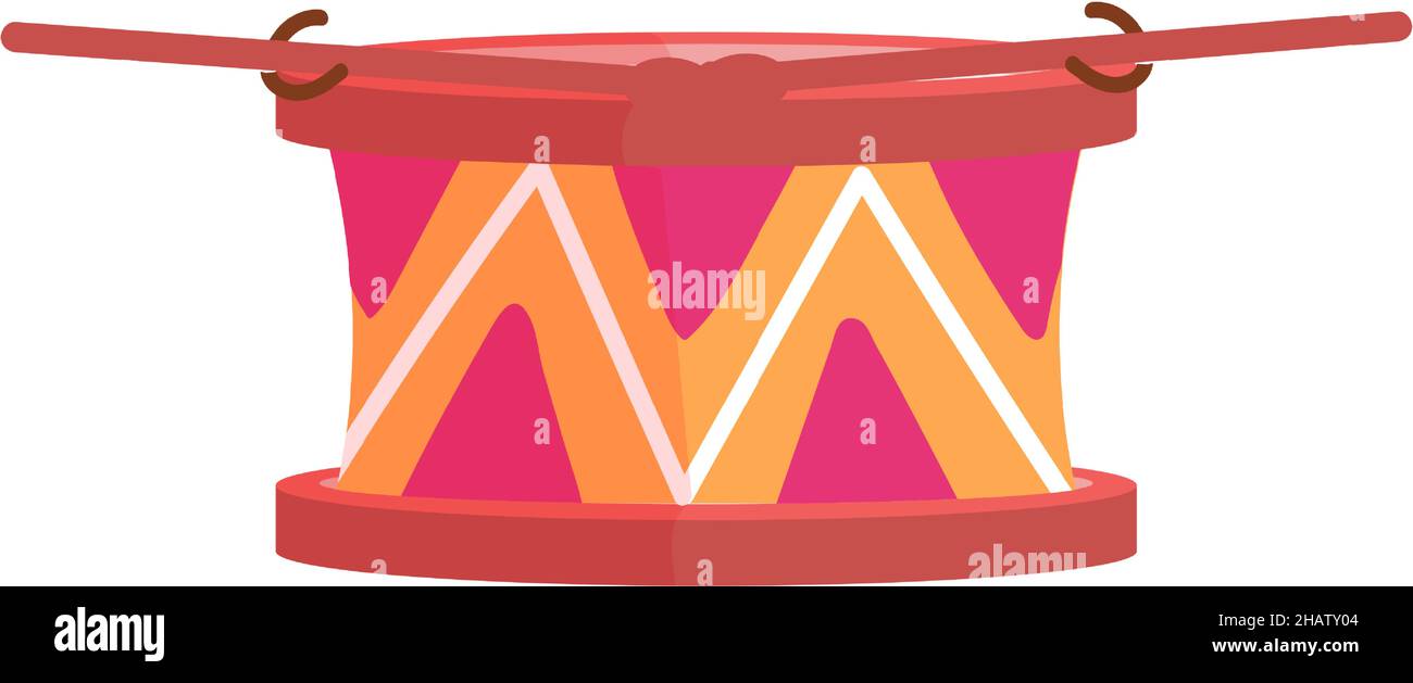 Red drum toy. Wooden music instrument for kids Stock Vector Image & Art ...