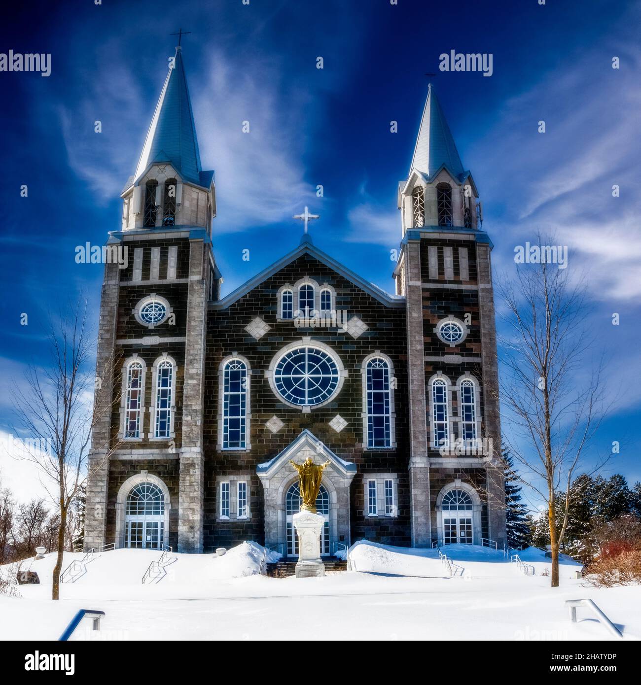 Famous Church of Baie-Saint-Paul, Quebec, Canada Stock Photo - Alamy