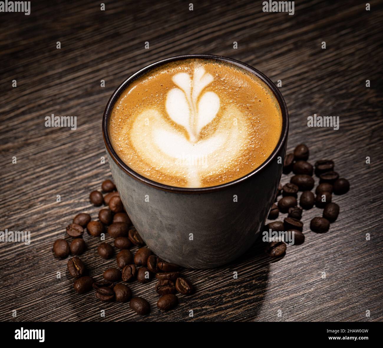 Latte coffee texture hi-res stock photography and images - Alamy