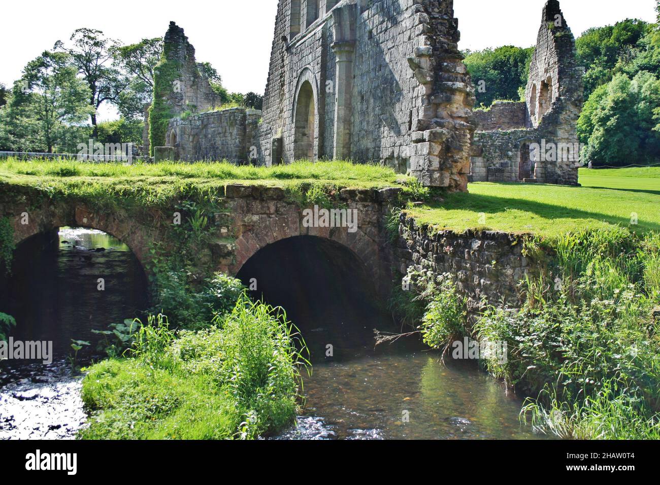 Fountains Abbey - England Stock Photo - Alamy
