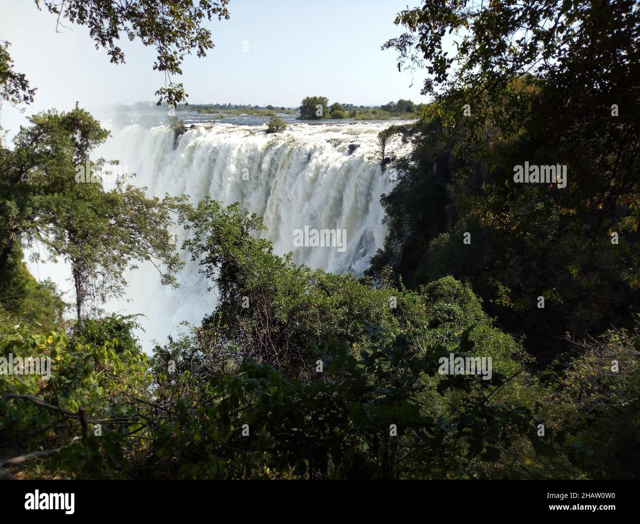 Beautiful shot of Victoria Falls in Livingstone, Zambia Stock Photo - Alamy