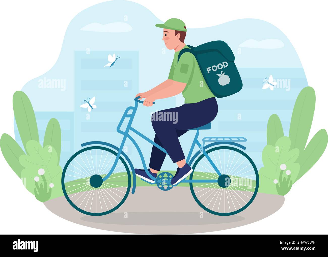 Bike 2d art Stock Vector Images - Alamy