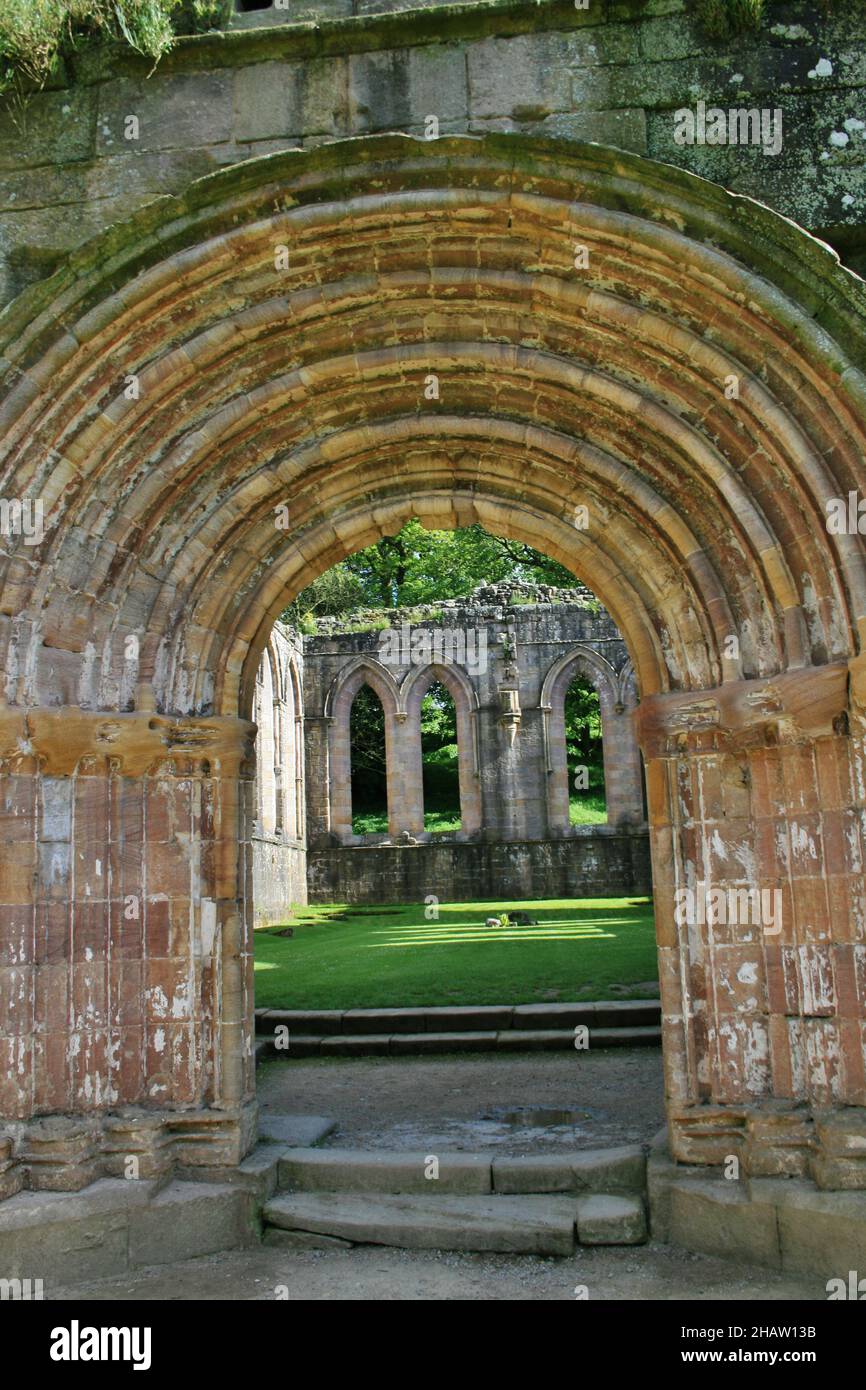 Fountains Abbey - England Stock Photo - Alamy