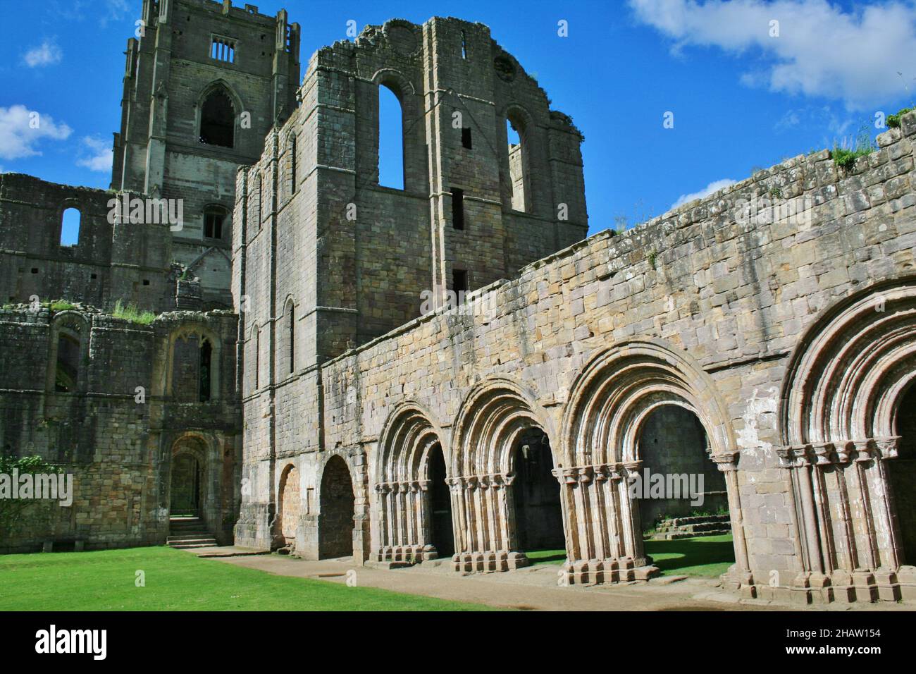 Fountains Abbey - England Stock Photo - Alamy