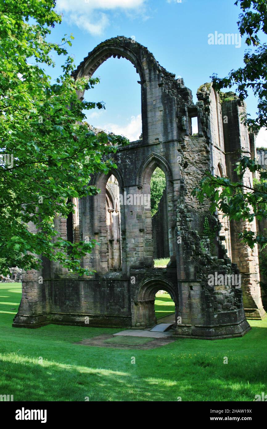 Fountains Abbey - England Stock Photo - Alamy