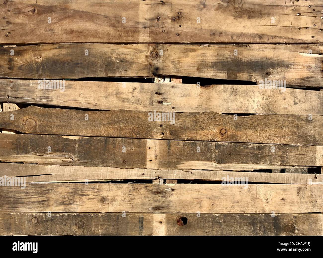 View of a rustic oak wooden wall Stock Photo - Alamy