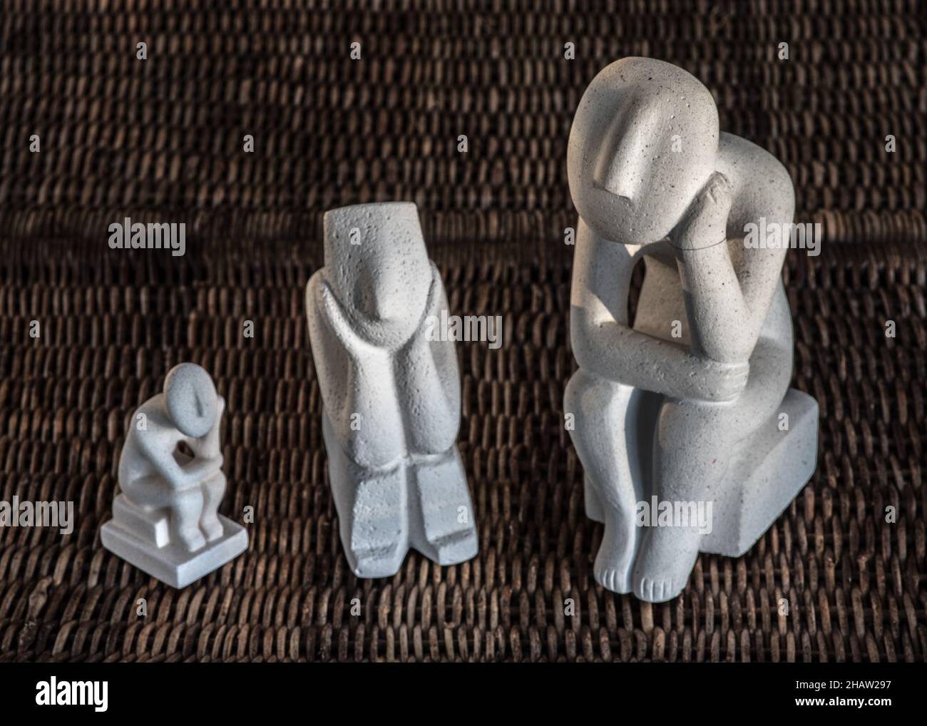 Tourist items representing Cycladic idols. Hand made & representing the ...