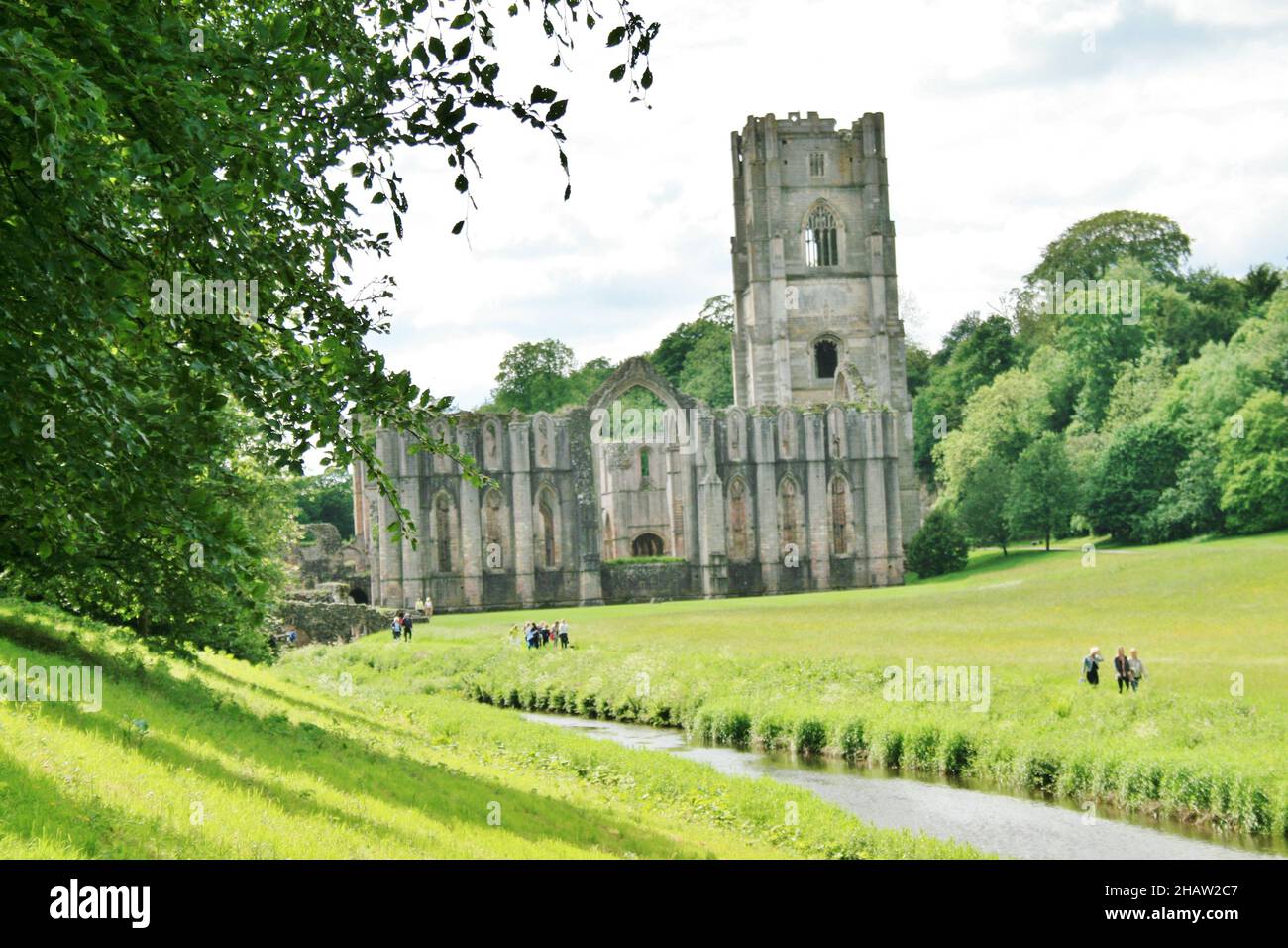 Fountains Abbey - England Stock Photo - Alamy