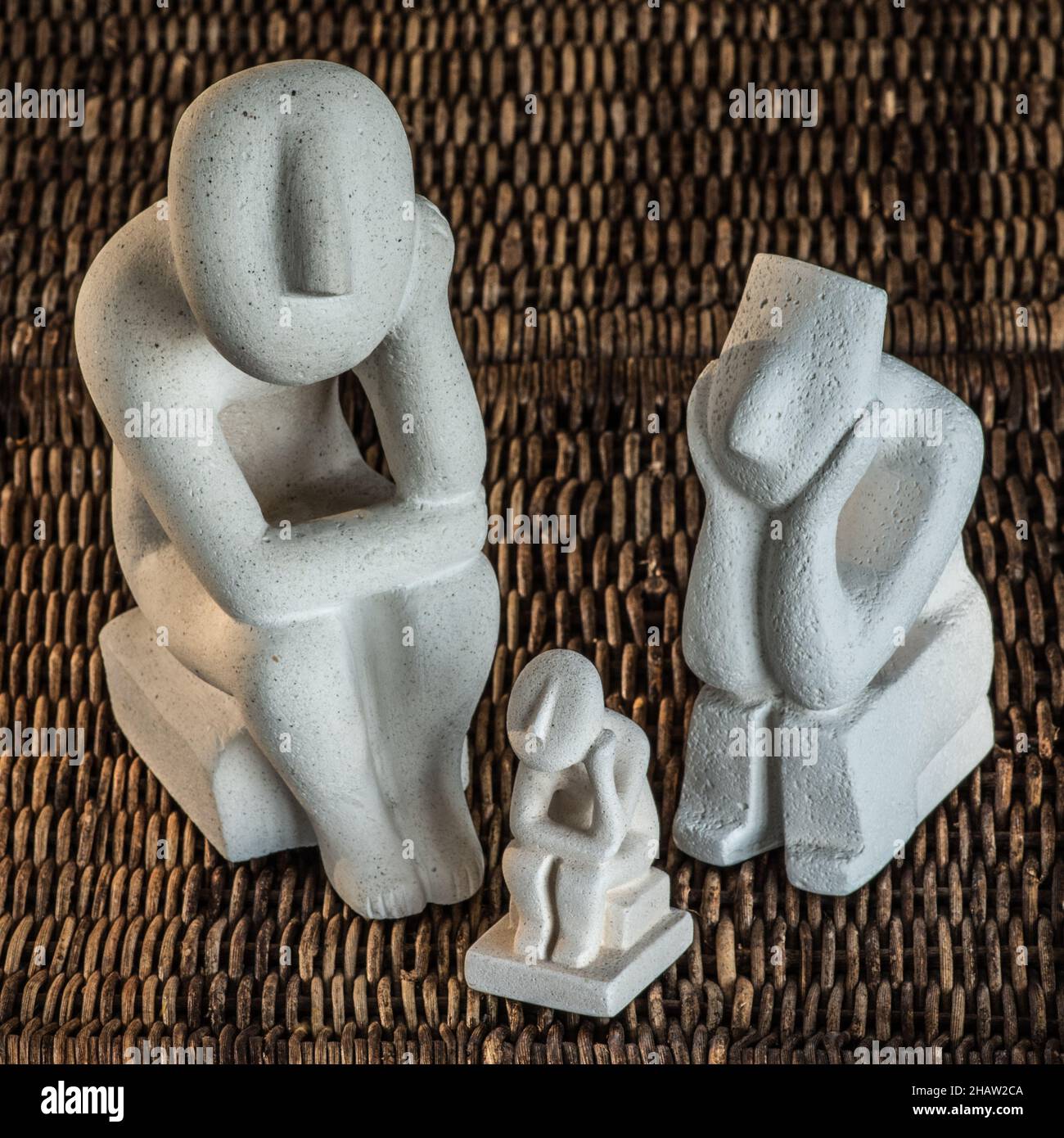 Tourist items representing Cycladic idols. Hand made & representing the ...