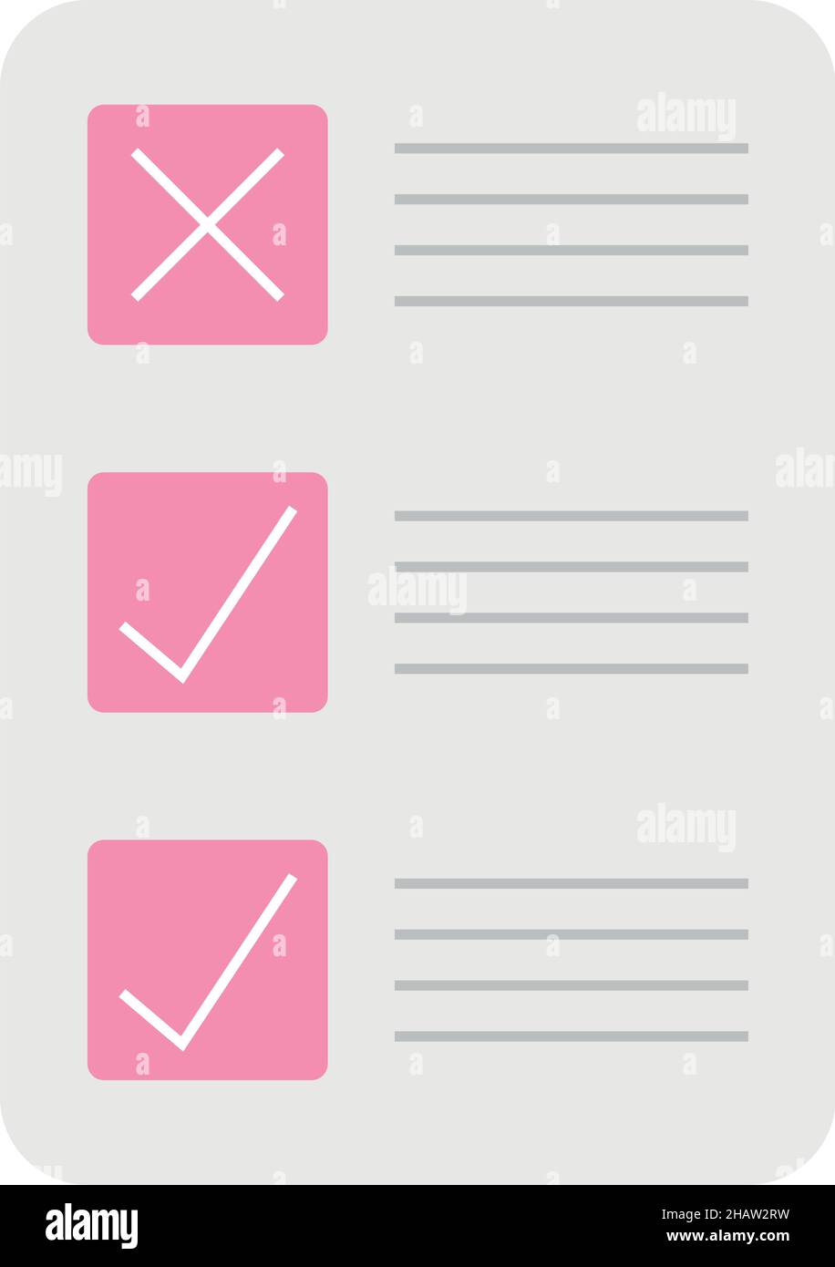 checklist icon on white background Stock Vector Image & Art - Alamy