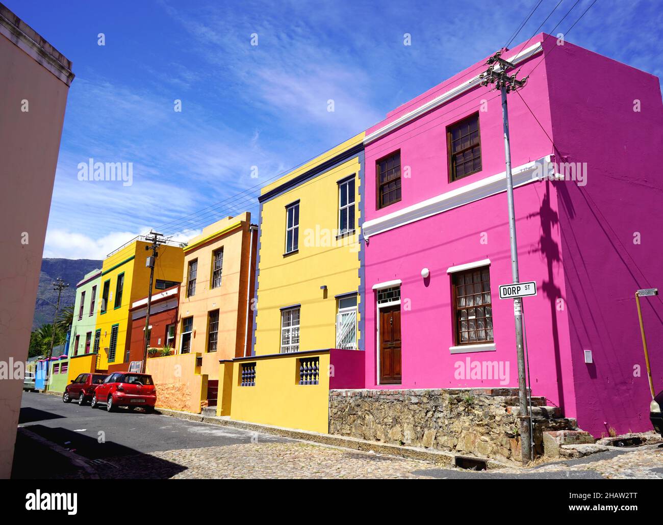Bo-Kaap district, Cape Town, South Africa - 14 December 2021 ...