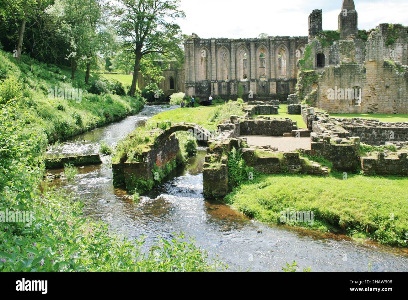 Fountains Abbey - England Stock Photo - Alamy