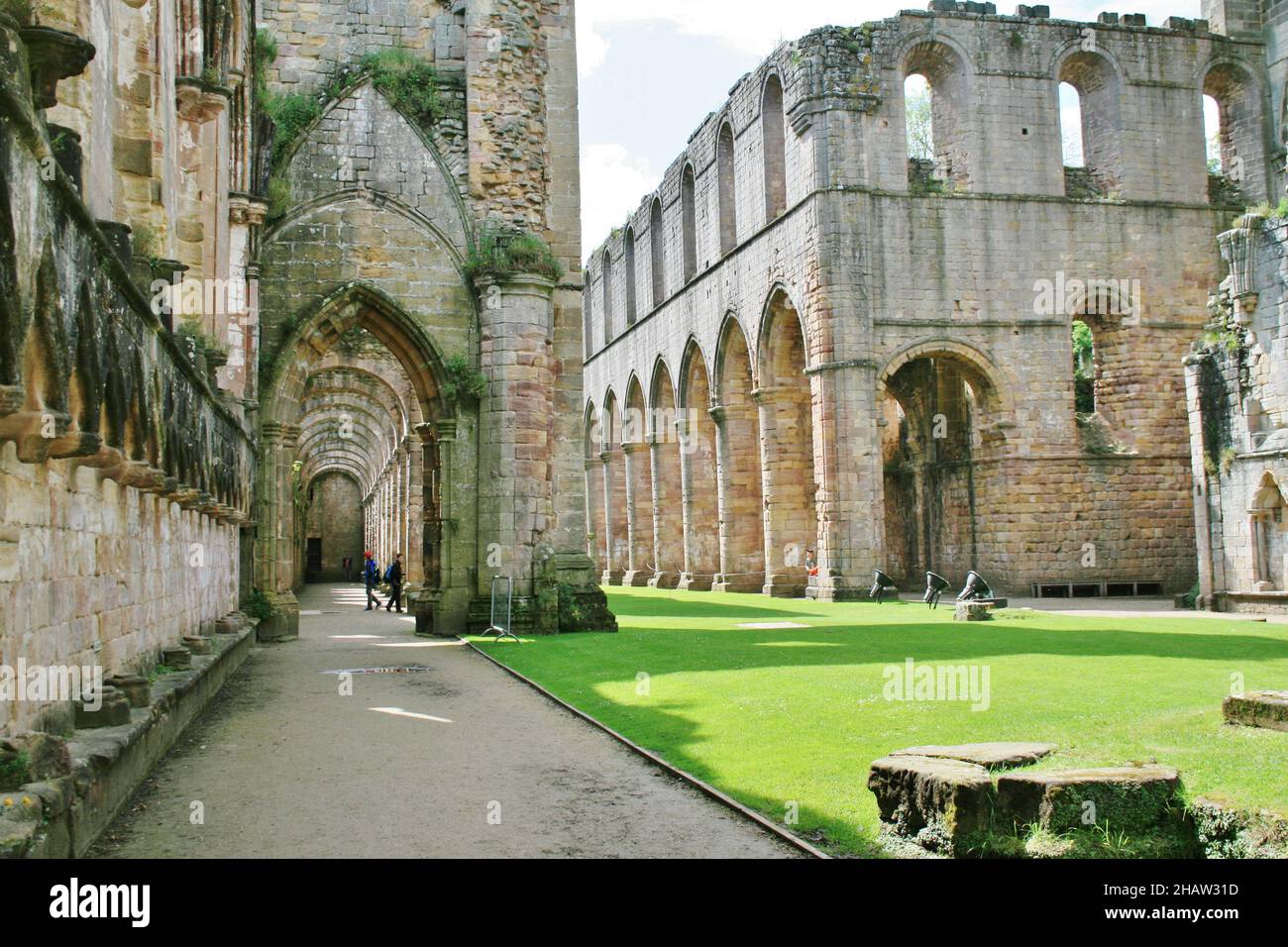 Fountains Abbey - England Stock Photo - Alamy