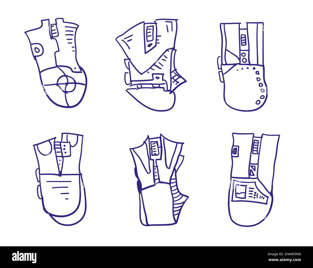 Gaming mouses. Vector Set Sketch Stock Vector Image & Art - Alamy