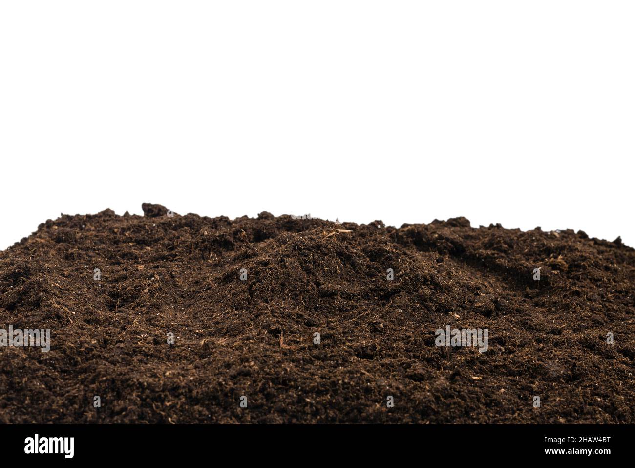 Soil for plant isolated on white background. Soil pattern Stock Photo ...