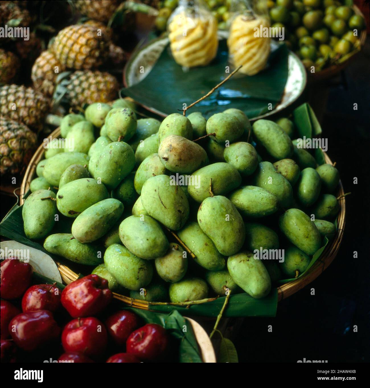 Mango and pineapple Stock Photo - Alamy
