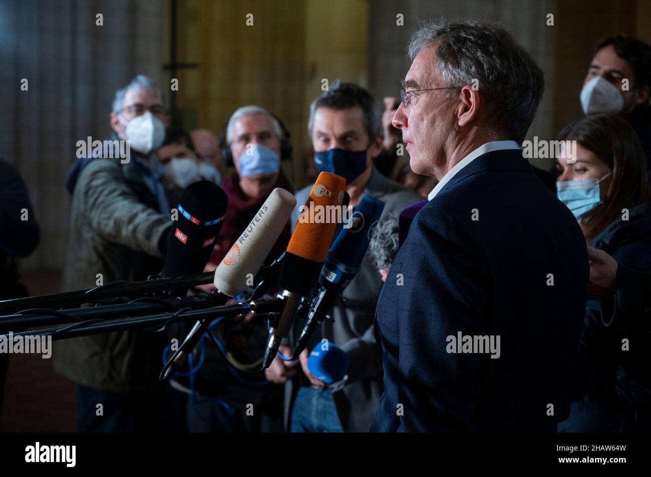 Berlin, Germany. 15th Dec, 2021. Robert Unger, one of the defendant's ...