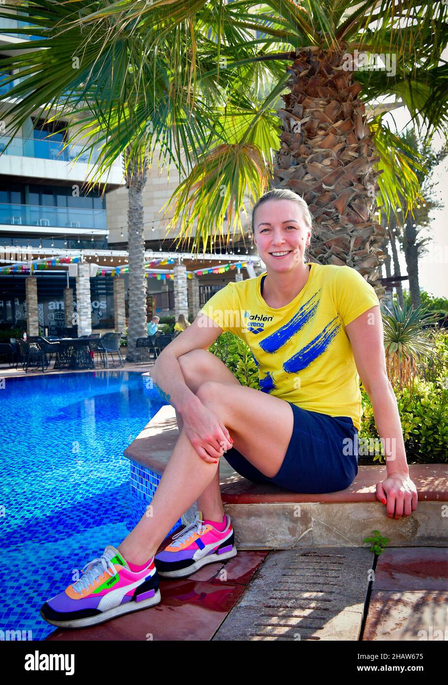 Swedish swimmer Sarah Sjöström, one of the favorites ahead of the FINA ...