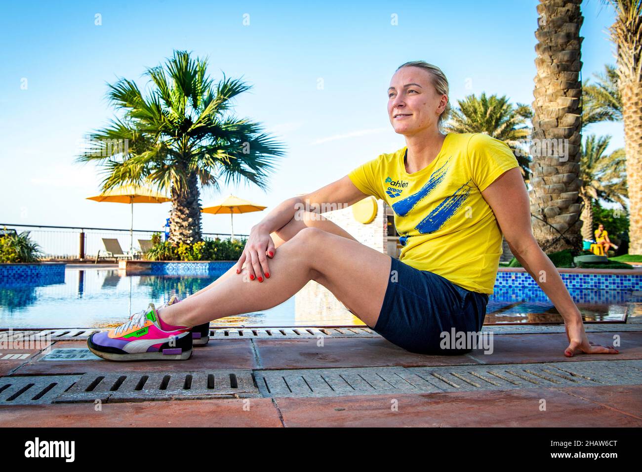 Swedish swimmer Sarah Sjöström, one of the favorites ahead of the FINA ...