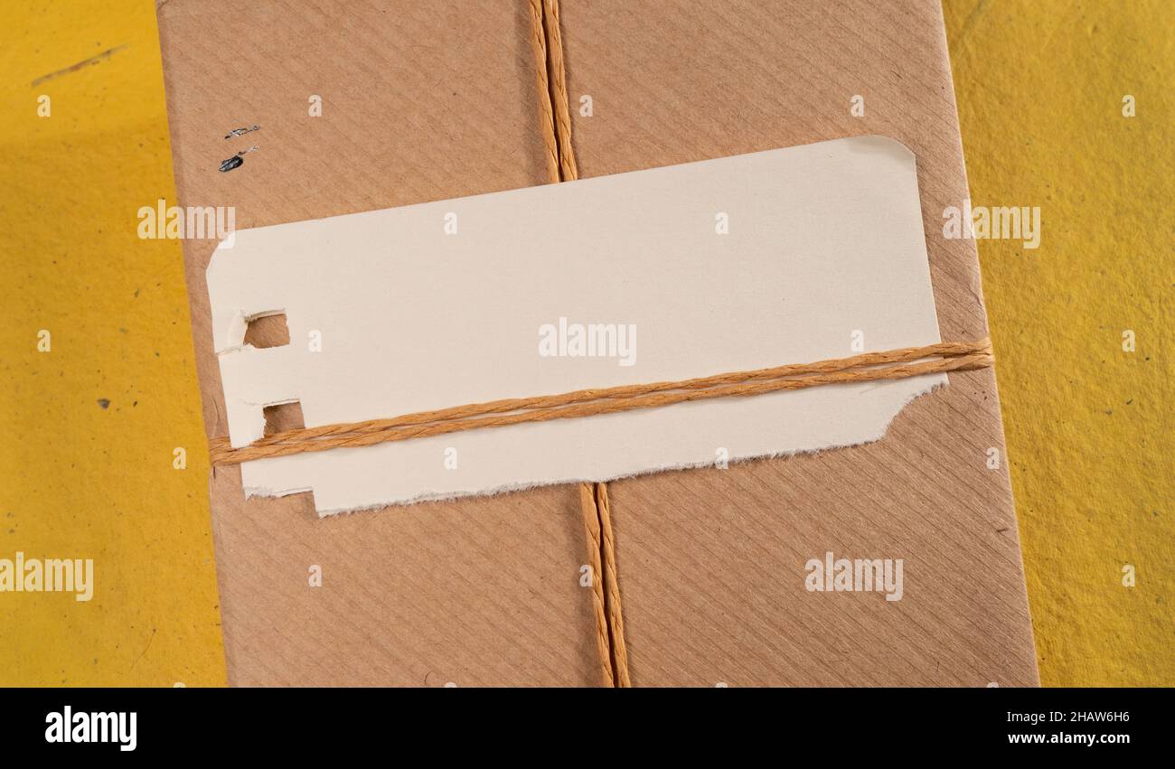 Empty space Paper Tag for copy space your own words Stock Photo - Alamy