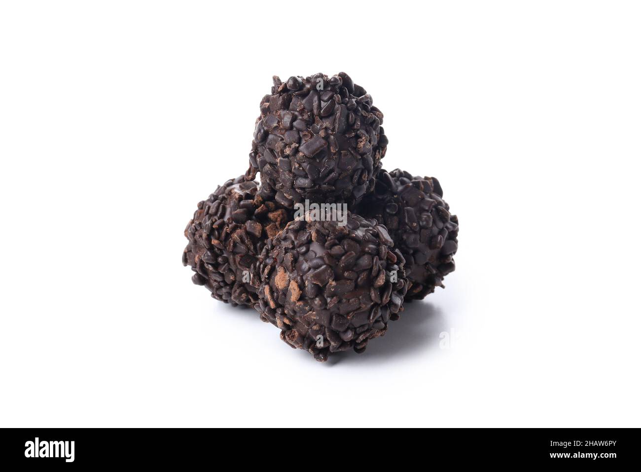 Sweet truffles isolated on white background, close up Stock Photo - Alamy