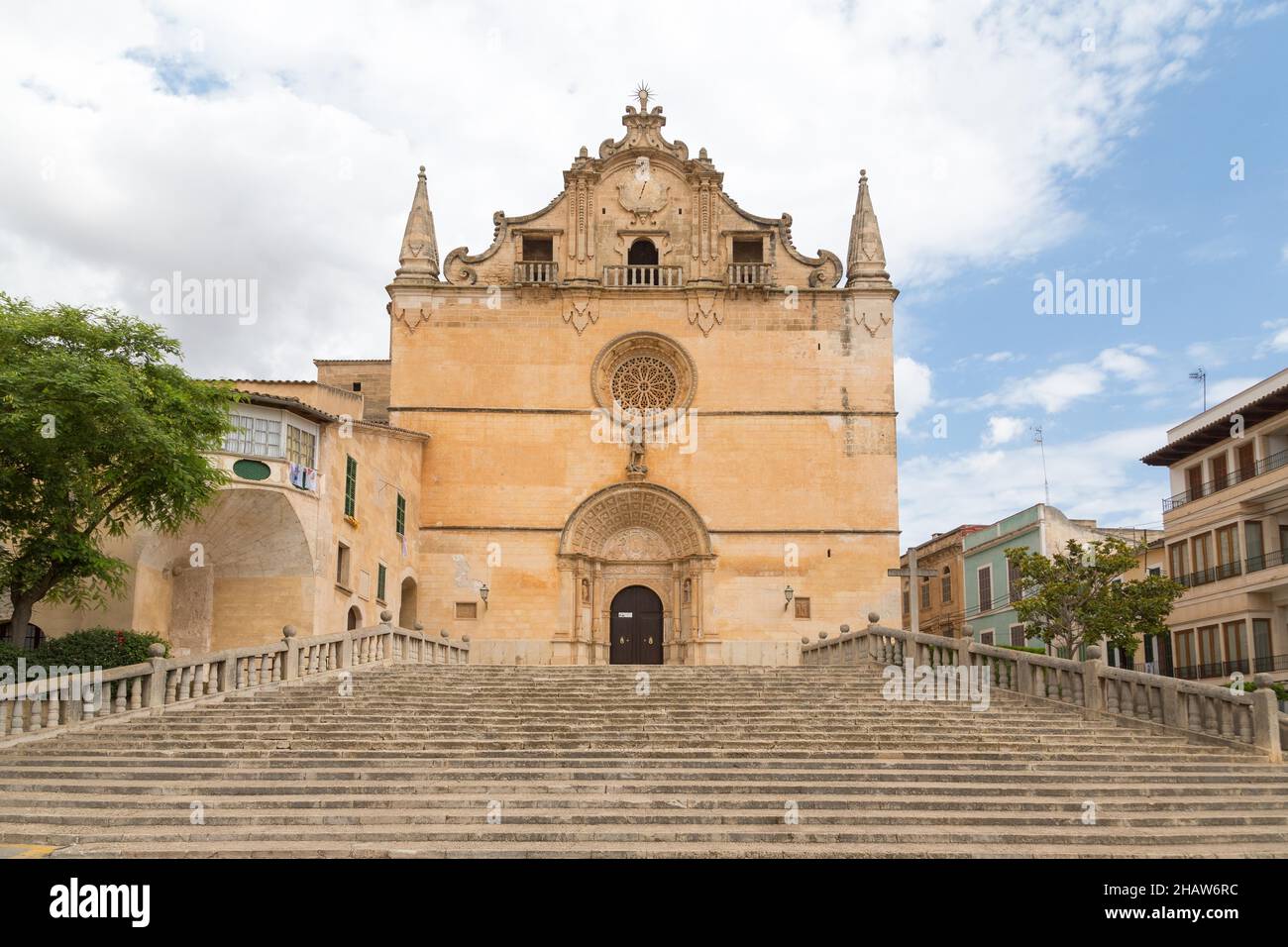 Church in Felanitx, Majorca, Spain Stock Photo - Alamy