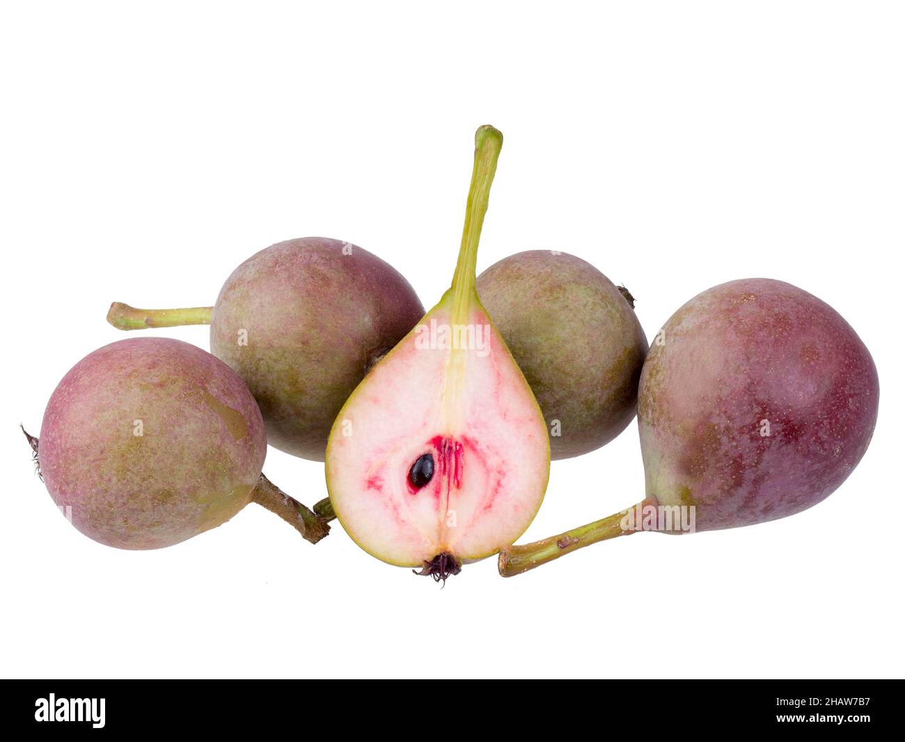 Pear variety Blood pear, cutout Stock Photo - Alamy