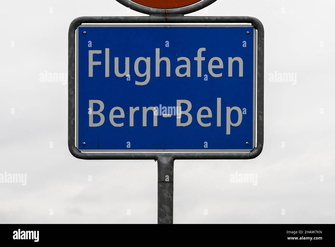 Sign Bern Airport Belp, Switzerland Stock Photo - Alamy