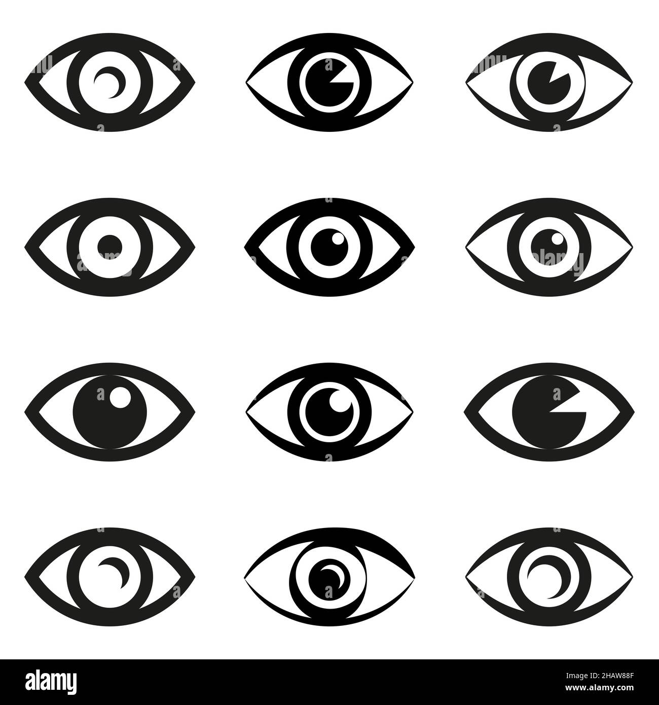Parts of the human eye Stock Vector Images - Alamy