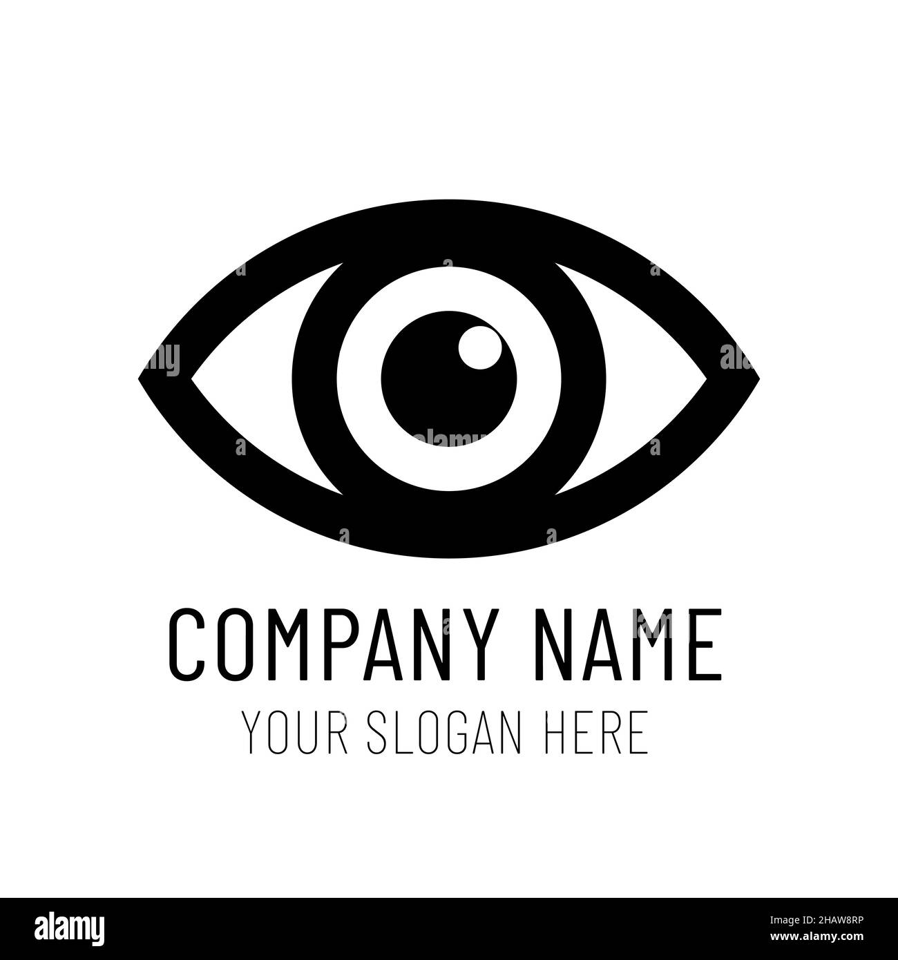 Eye icon logo. Look and Vision icons. Vector Stock Vector Image & Art ...